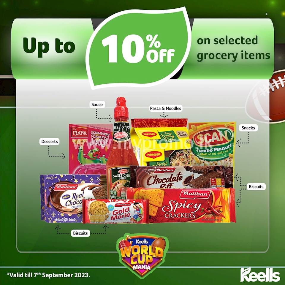 Get up to 10% Off on selected grocery Items at Keells