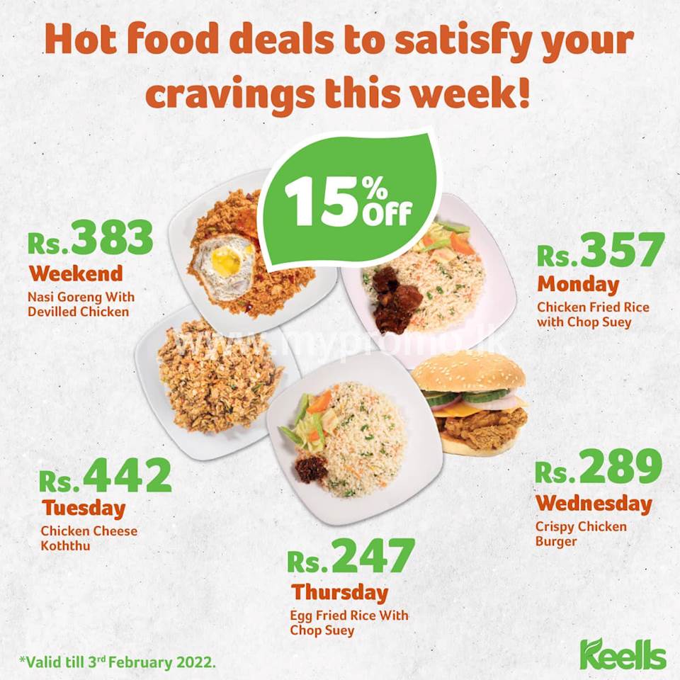 Hot Food Deals to satisfy your craving this week at Keells