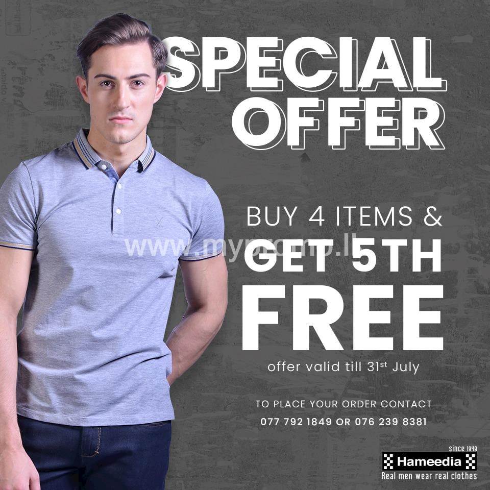 Buy 4 items and get the 5th item FREE at Hameedia | Hameedia