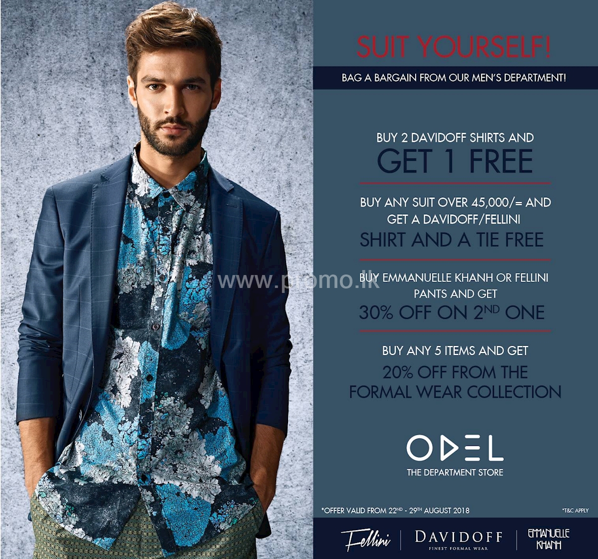 Head in-store and immerse yourself in our Men's formal wear collection