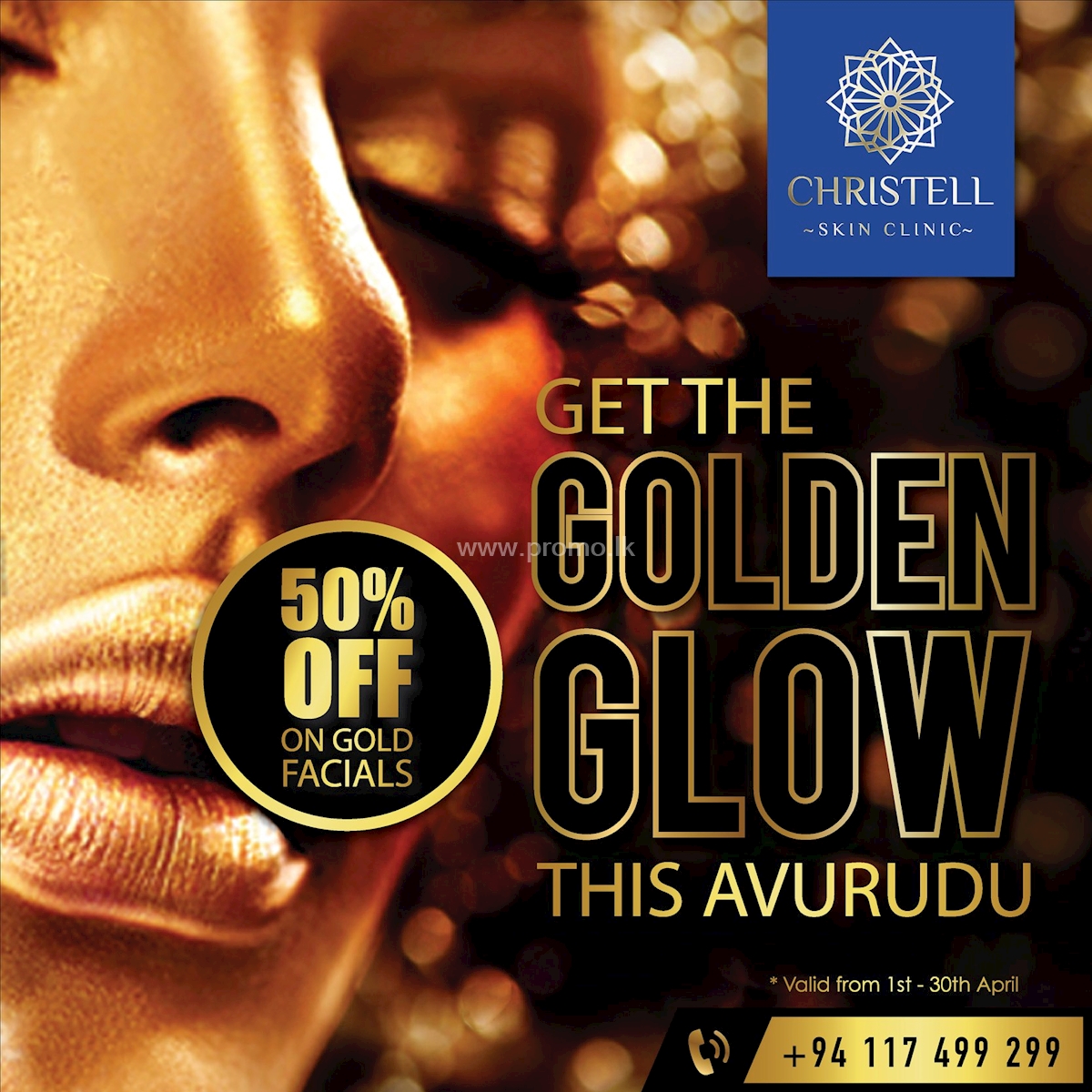 50% Off on Gold Facials at Christell Skin Clinic