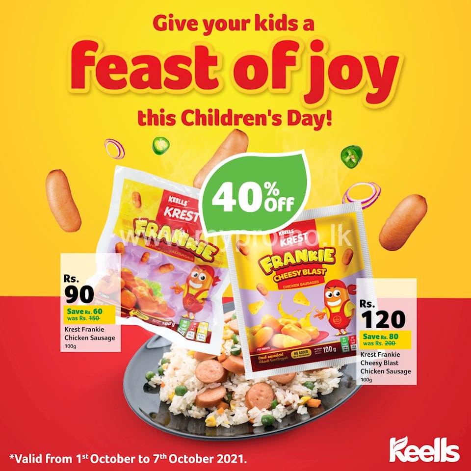 Children's Day offers for you at Keells -Enjoy 40% off on selected ...