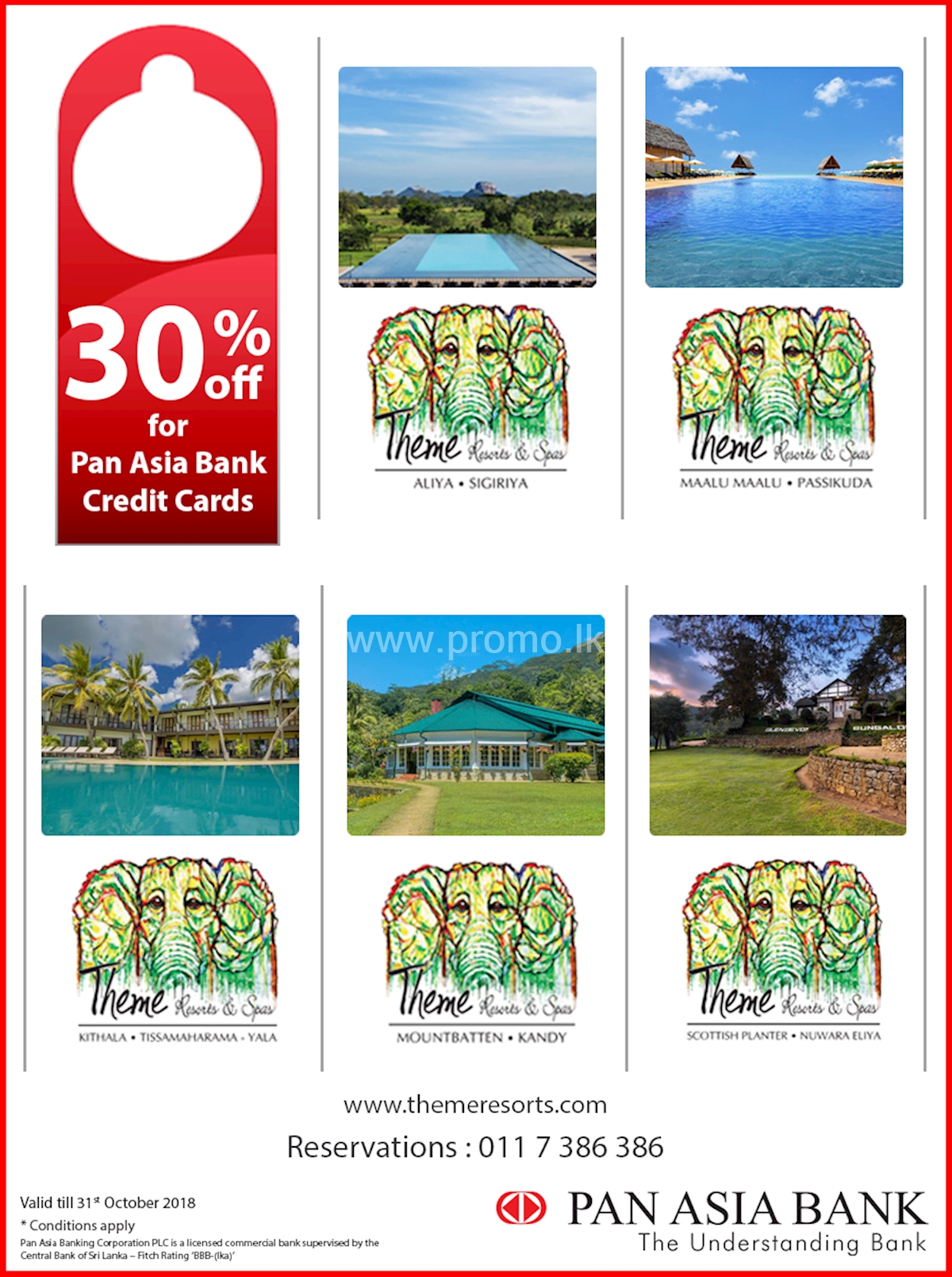30% Off for Pan Asia Bank Cardholders at Theme Resorts and Spa | Pan ...