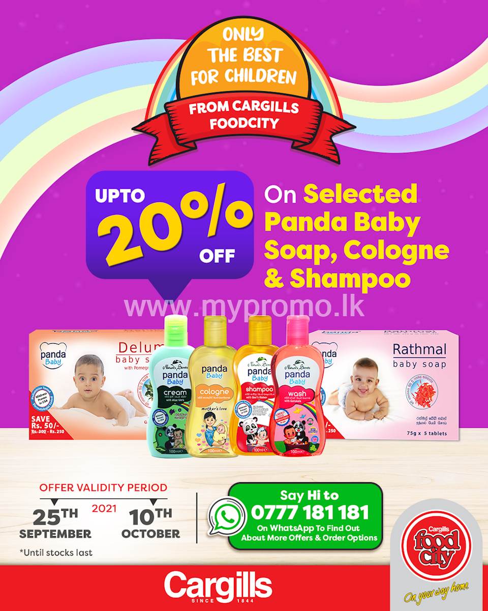 Enjoy up to 20% OFF on a selected range of Panda Baby products at ...