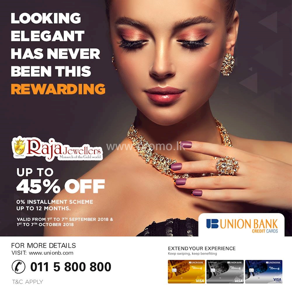 Upto 45 Off At Raja Jewellers For Union Bank Cardholders Upto 45 Off At Raja Jewellers For Union Bank Cardholders