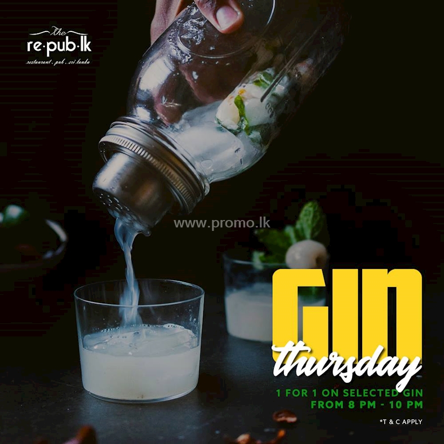 Gin Thursday at Re.pub.lk