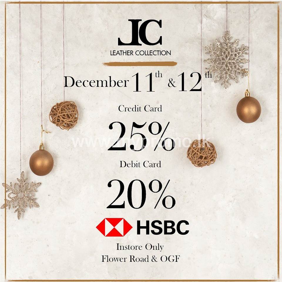 Get 25% off on HSBC Credit cards and 20% off on Debit cards at Leather ...