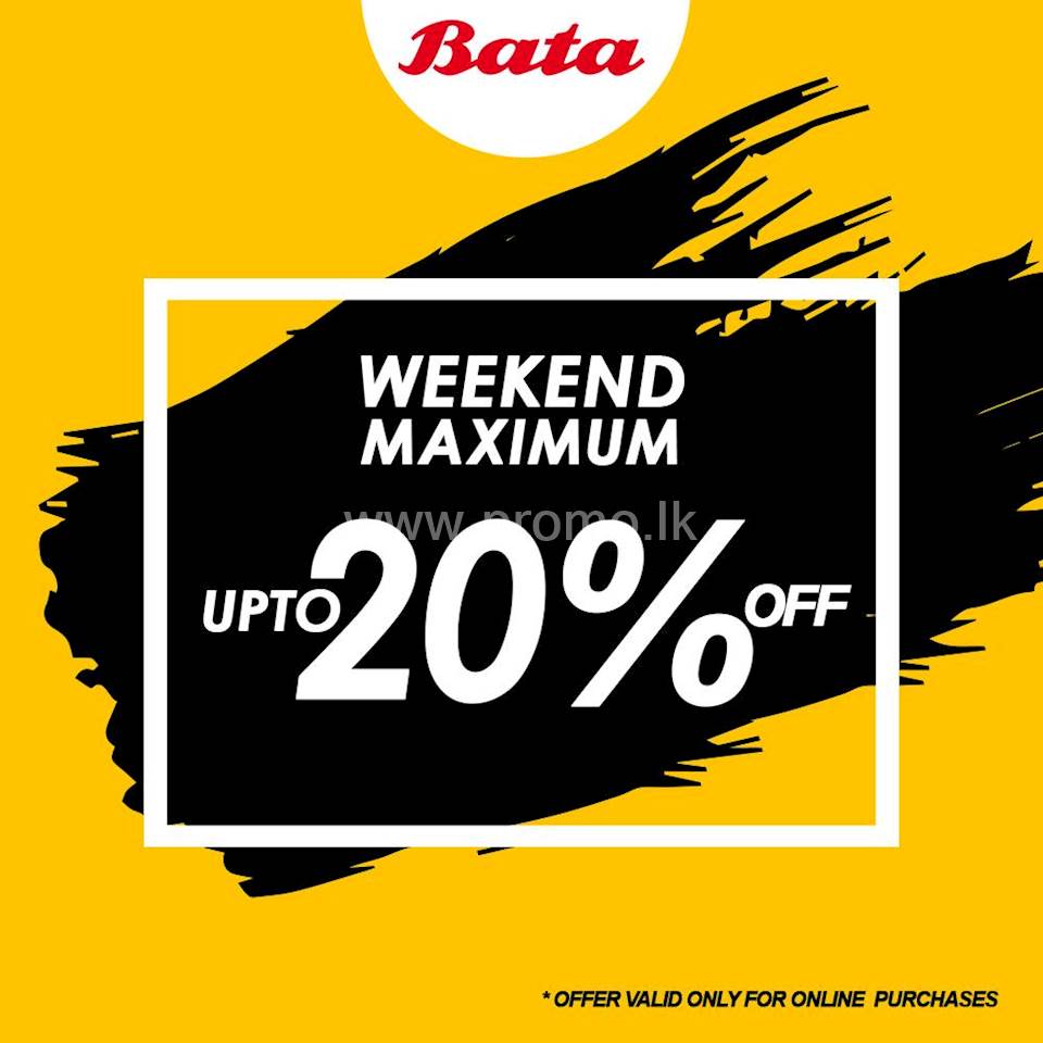 Up to 20% Off on Online purchases from Bata