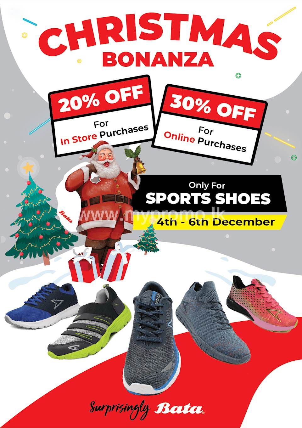 Enjoy 20% OFF for in store and 30% OFF for online purchases at Bata