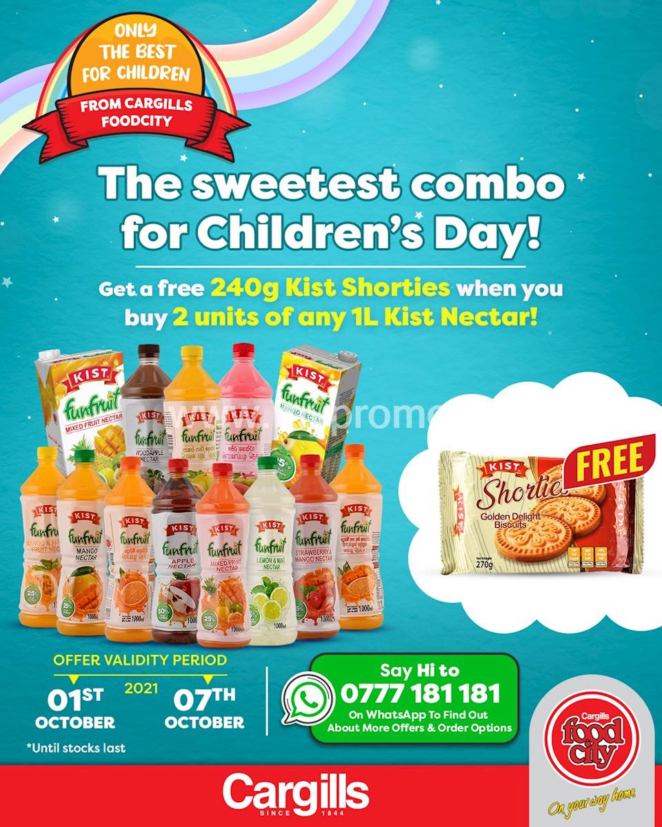 Get a free 240g Kist Shorties when you buy 2 units of any 1L Kist ...