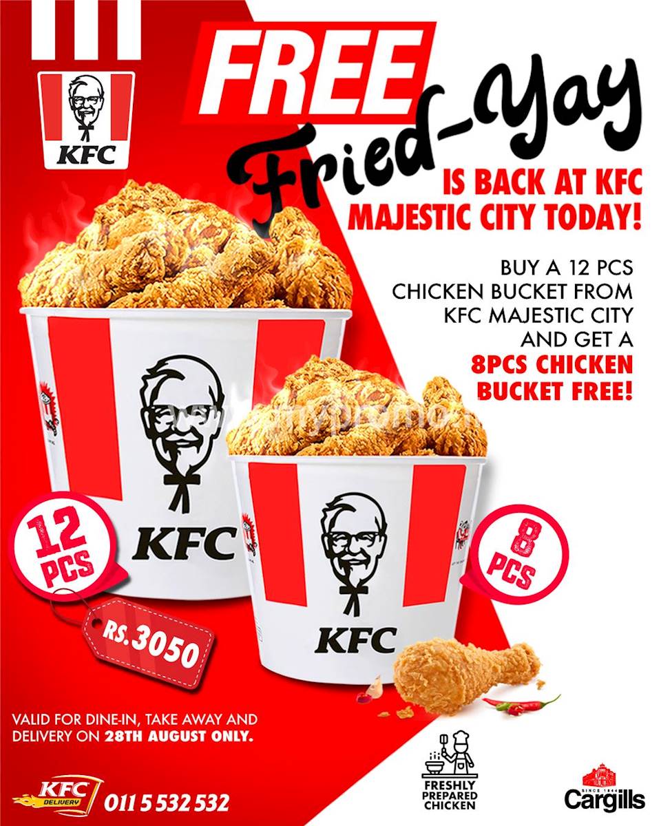 Free Fried-Yay is back at KFC Majestic City!