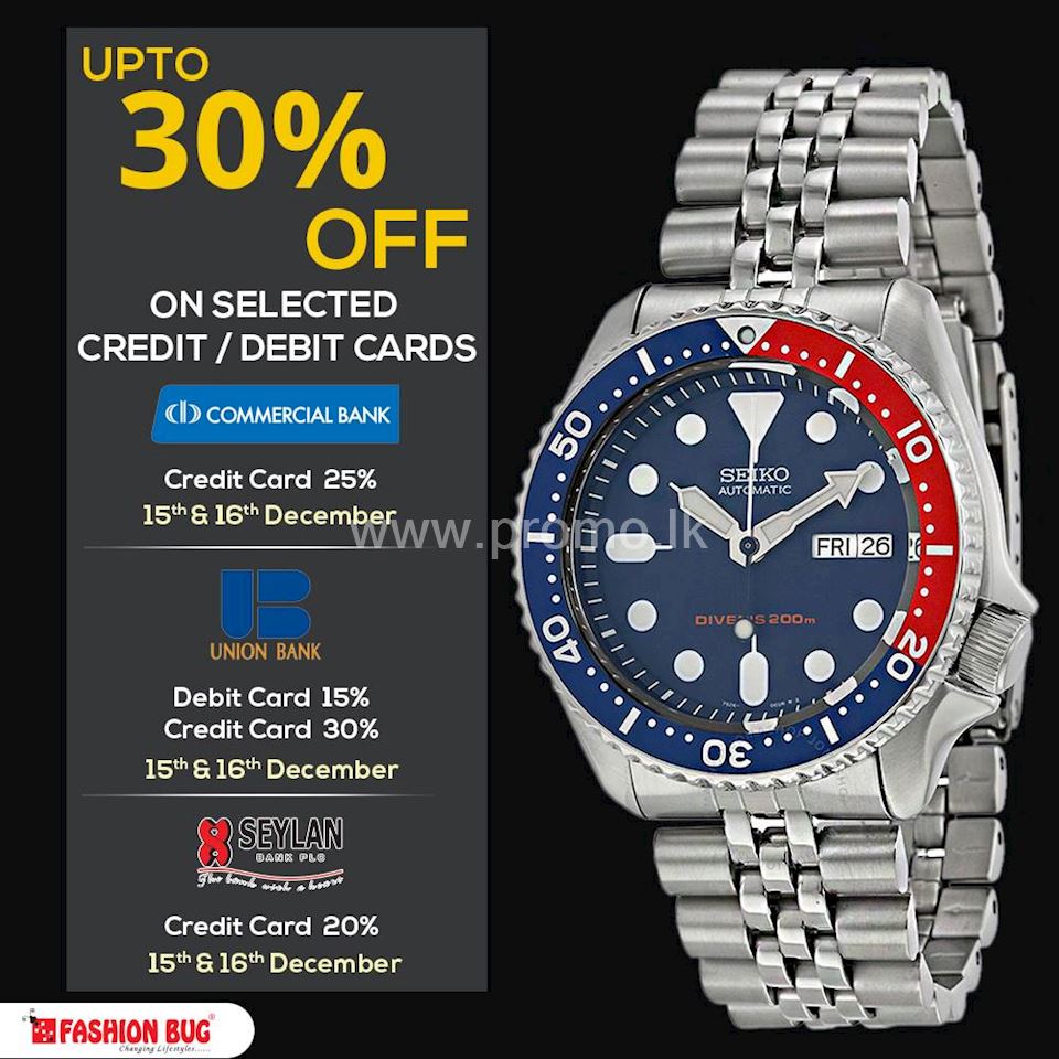 Upto 30% Off on Branded Watches from Fashion Bug