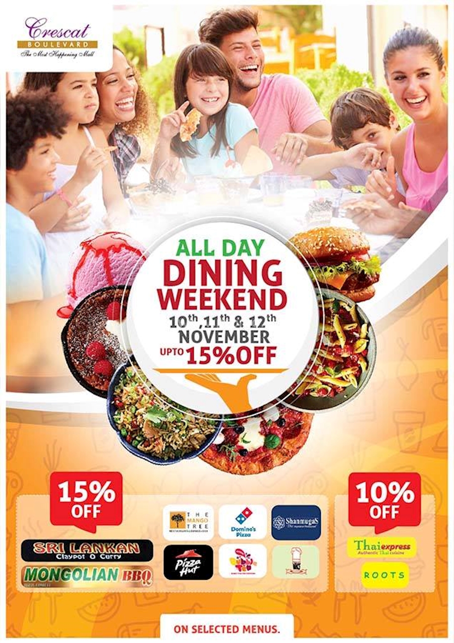 Tempt your taste buds at Crescat Boulevard at the following restaurants ...