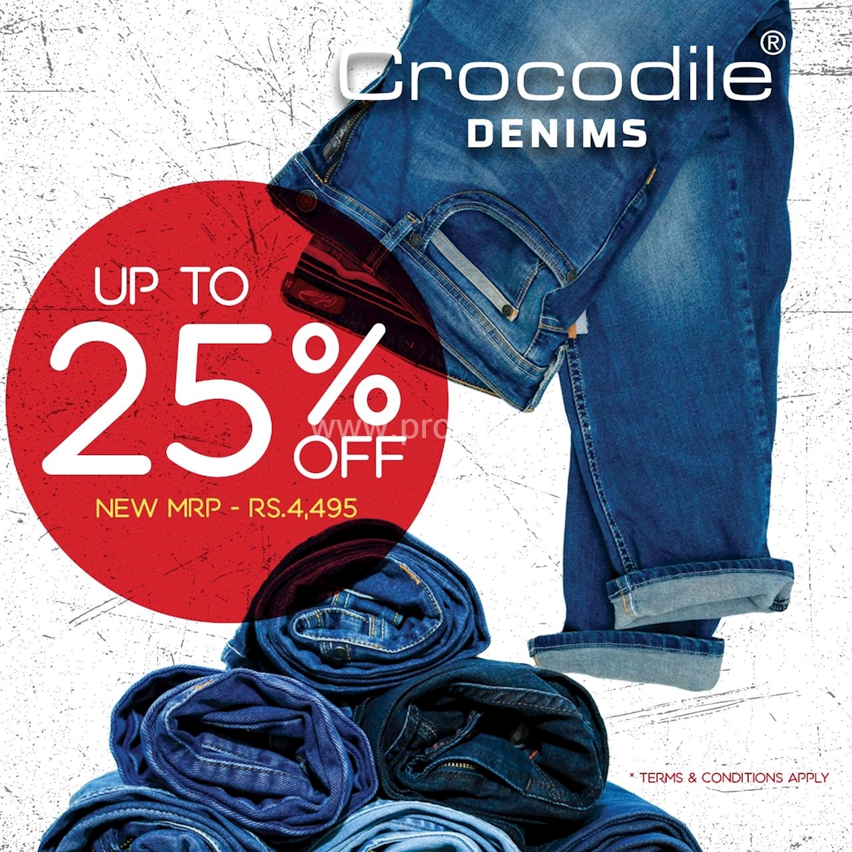 Upto 25% Off on Crocodile Denims
