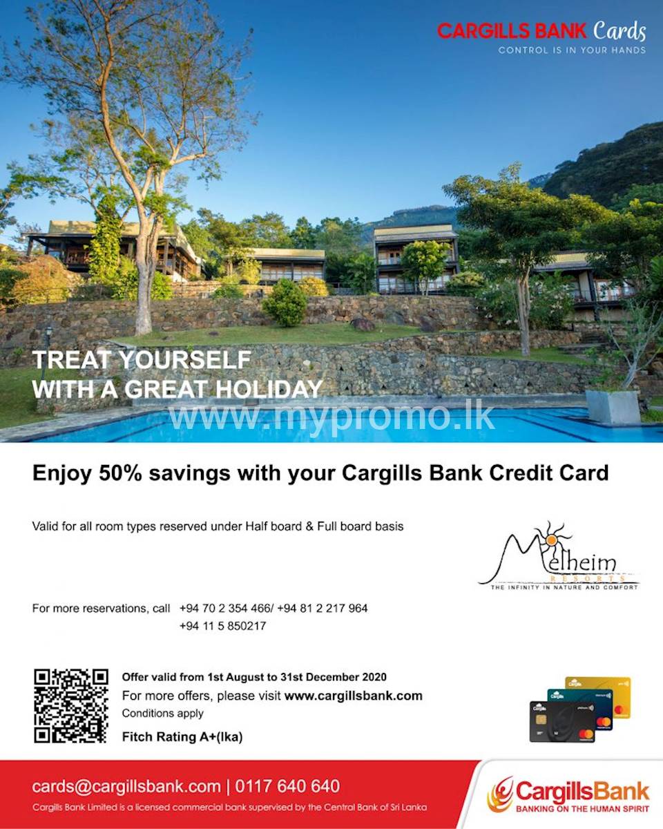 Enjoy 50% Savings with Your Cargills bank Credit Cards at Melheim ...