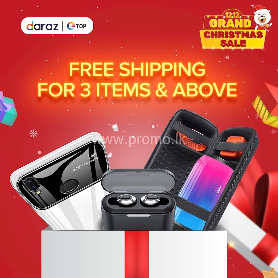 Get free shipping for 3 items & above when you shop at the E-TOP store ...