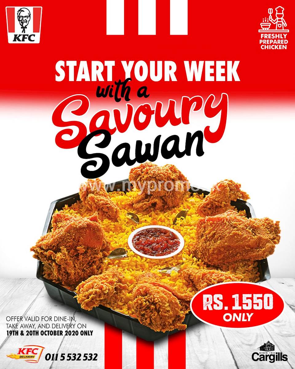 Savoury Sawan just for Rs. 1,550 at KFC | KFC Sri Lanka