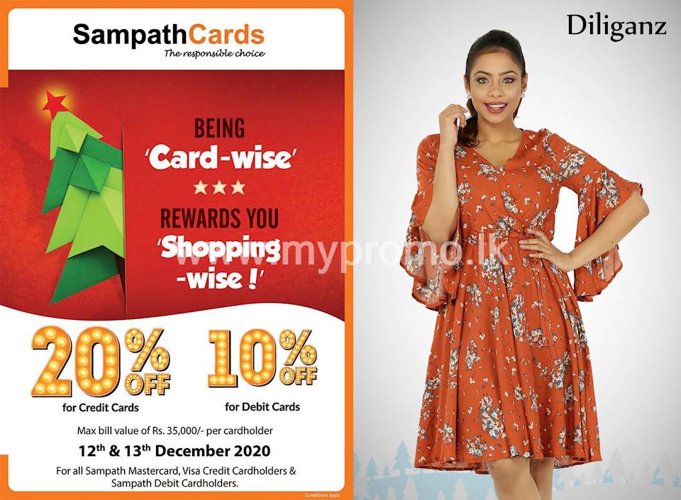 Enjoy up to 20% Savings for Sampath Bank Credit & Debit cards when you ...