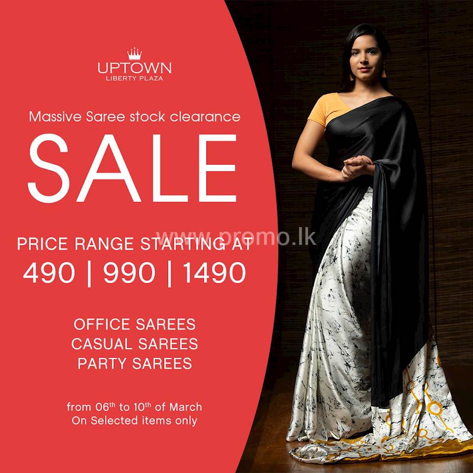 Massive Saree Stock Clearance Sale at UpTown