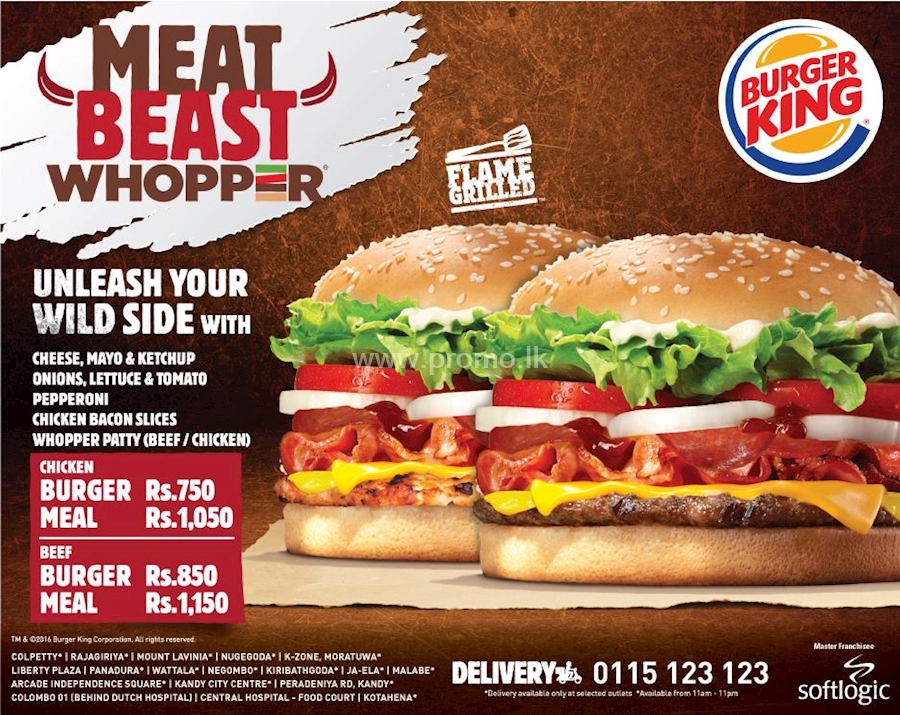 Meat Beast Whopper from Burger King