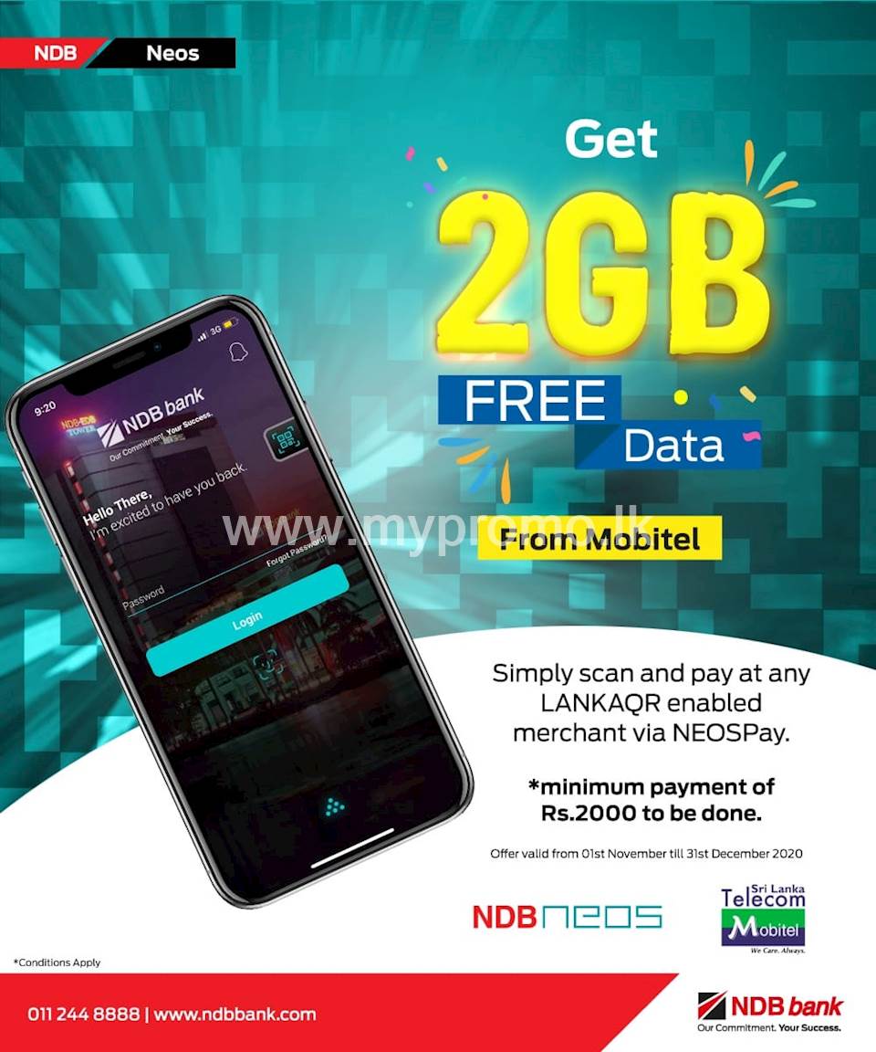 Get 2 GB free data from Mobitel when you scan and pay at LANKAQR ...