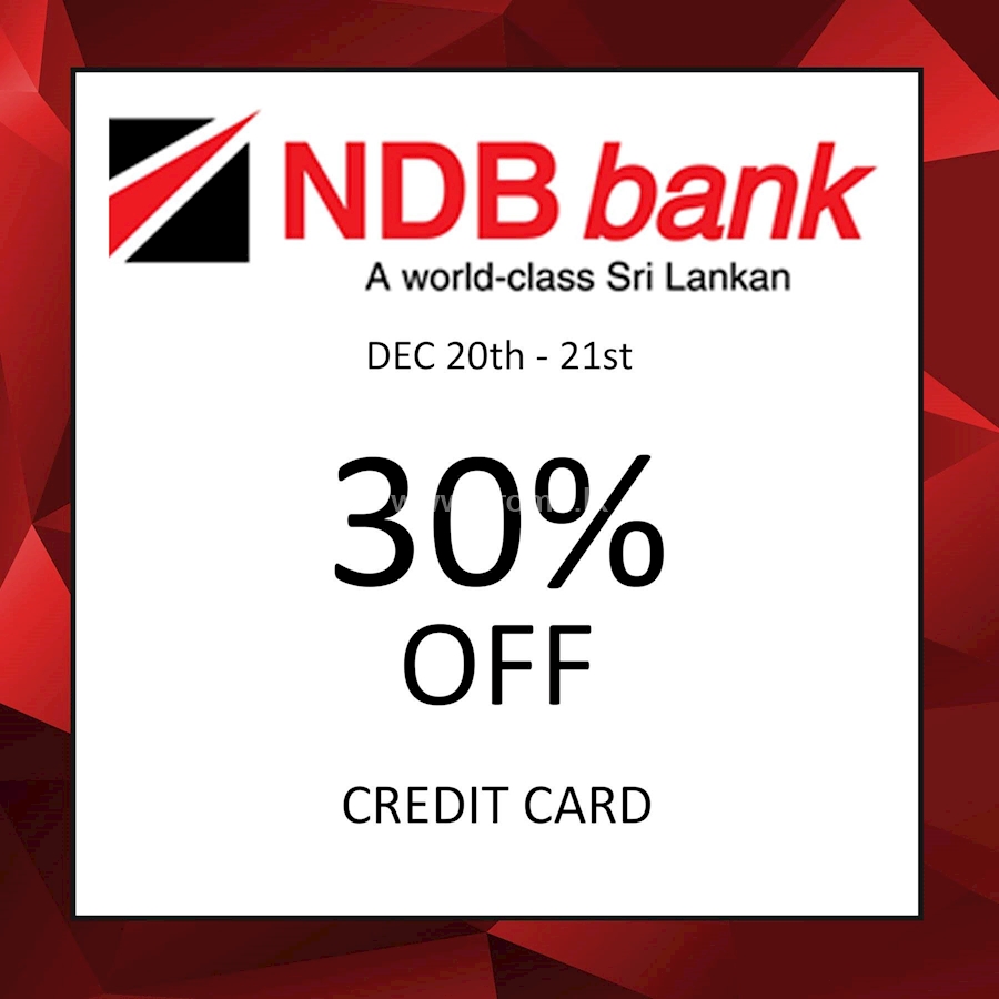 30% Off on NDB Credit Cards at Zuzi