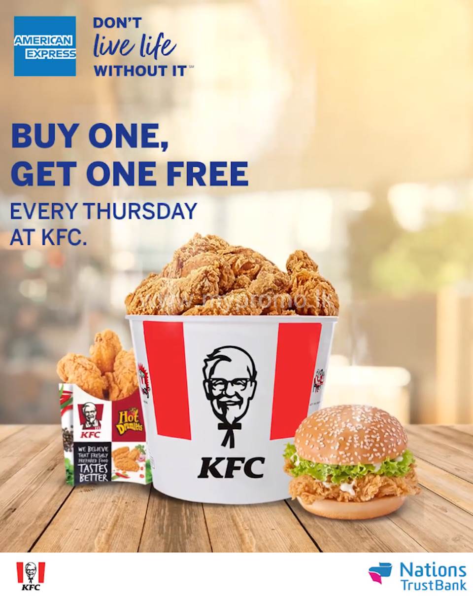Buy One, Get One Free with Nations Trust Bank American Express at KFC ...