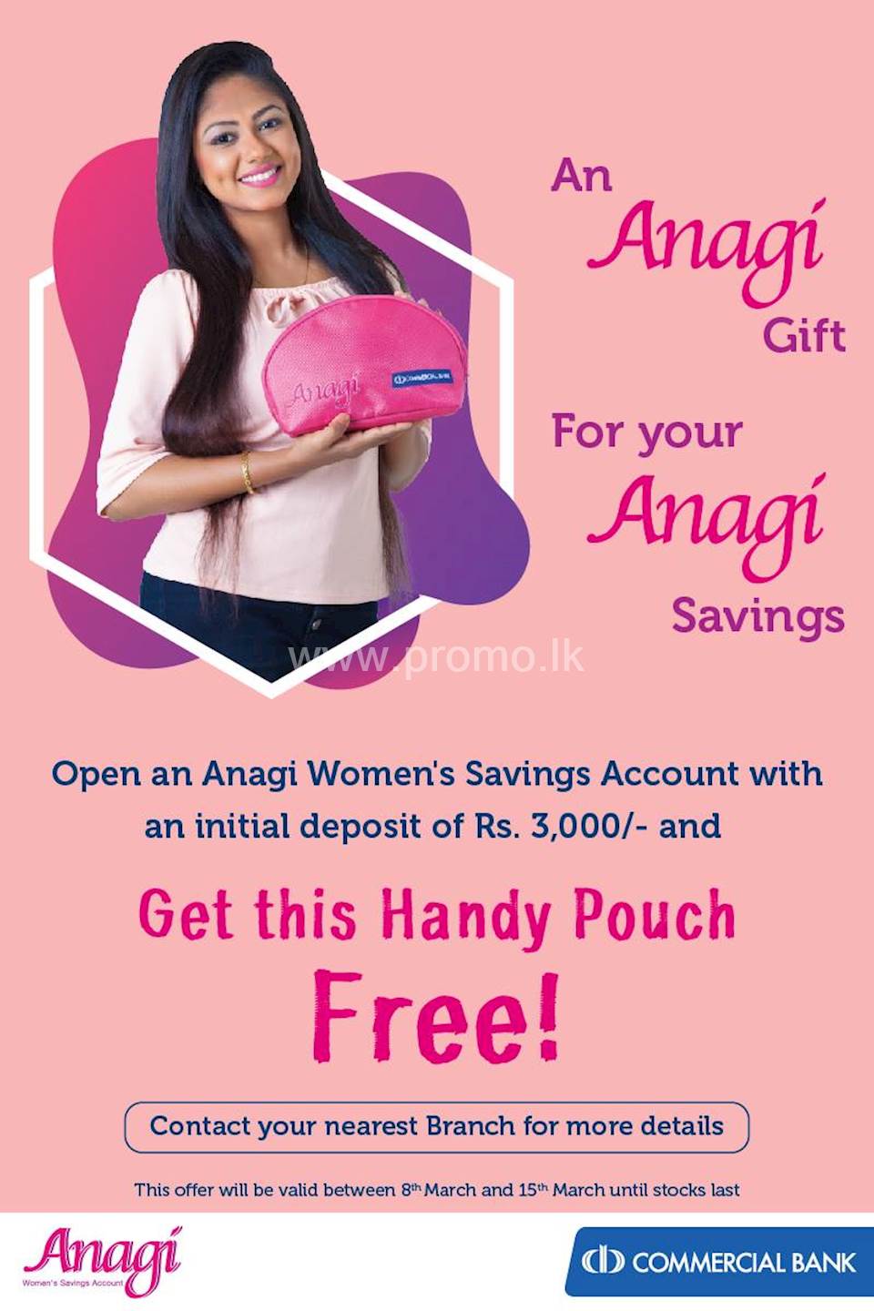 Get a FREE Handy Pouch when open an Anagi Women's Savings Account with ...