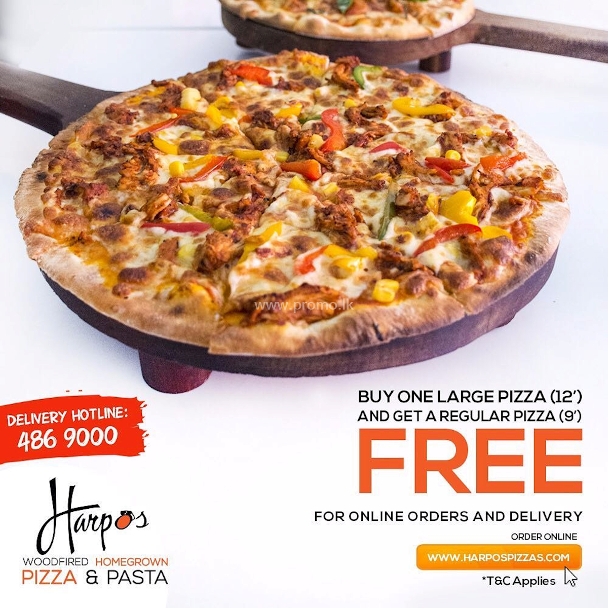 Buy 1 Get 1 Free Offer from Harpo's Pizza | Harpo's Pizza