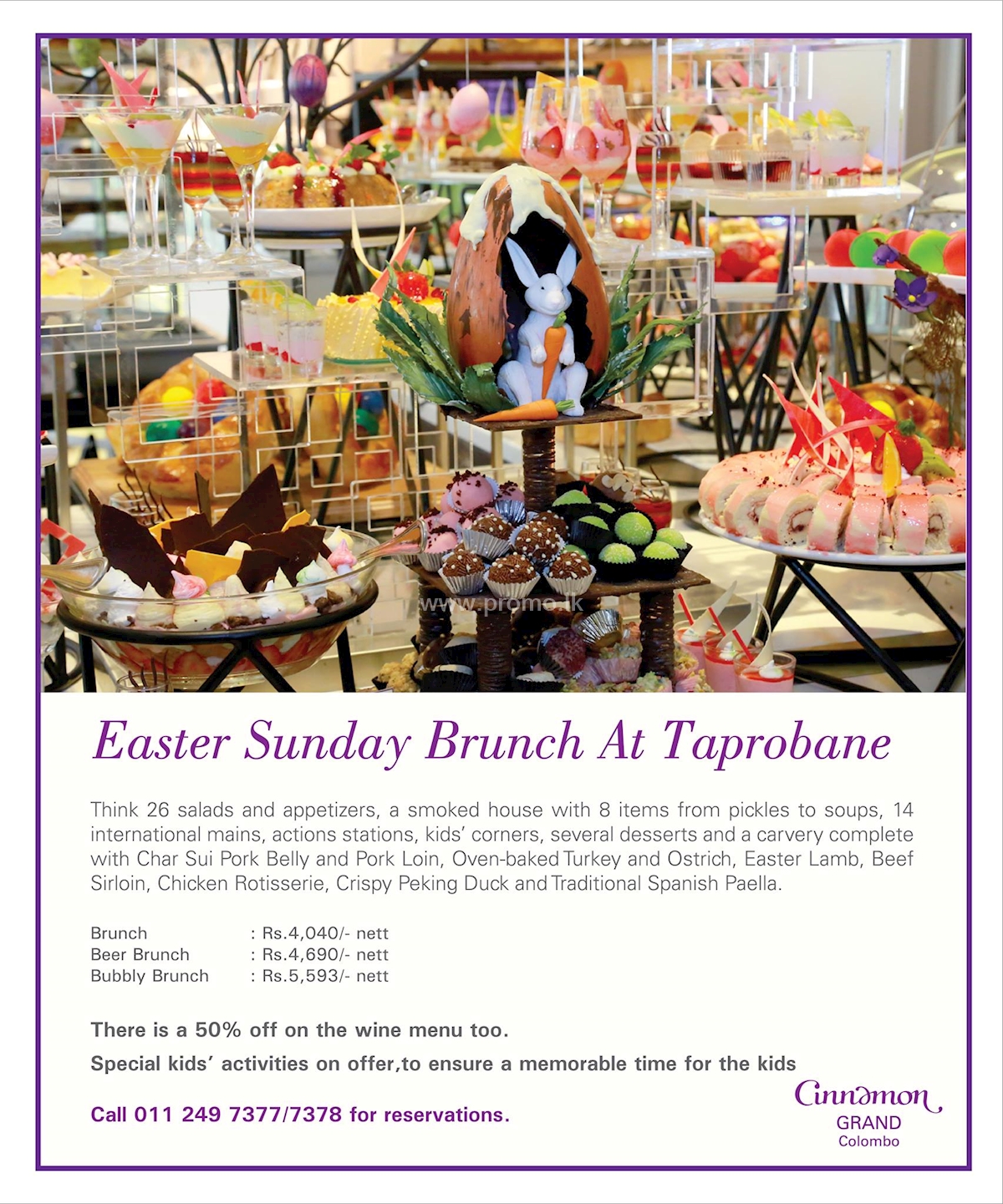 Easter Sunday Brunch at Taprobane