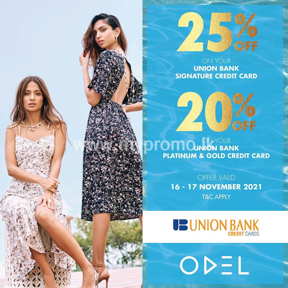 Enjoy 25% OFF on Union Bank Signature credit cards and 20% OFF on ...