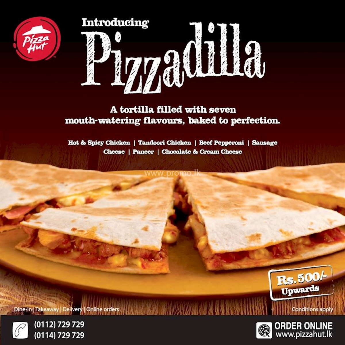 Introducing the Pizzadilla from Pizza Hut
