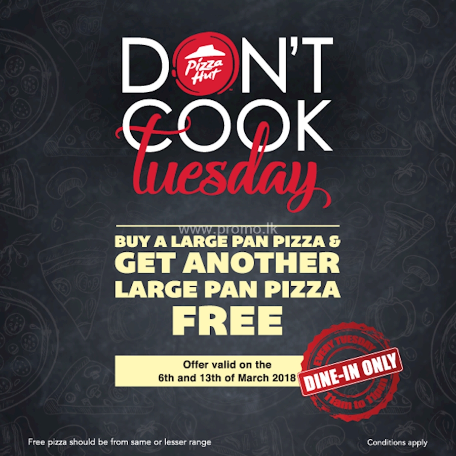 Buy 1 Get 1 Free Offer at Pizza Hut