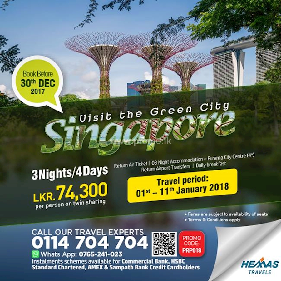 3 Nights Green City from Singapore with Hemas Travels | Hemas Travels
