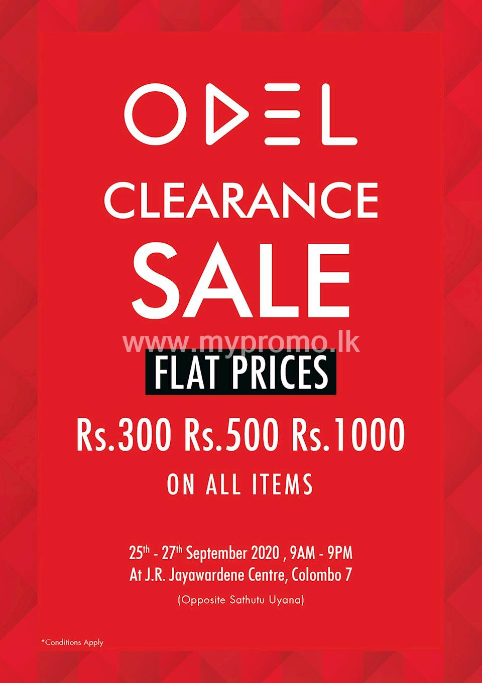 Clearance Sale at Odel!