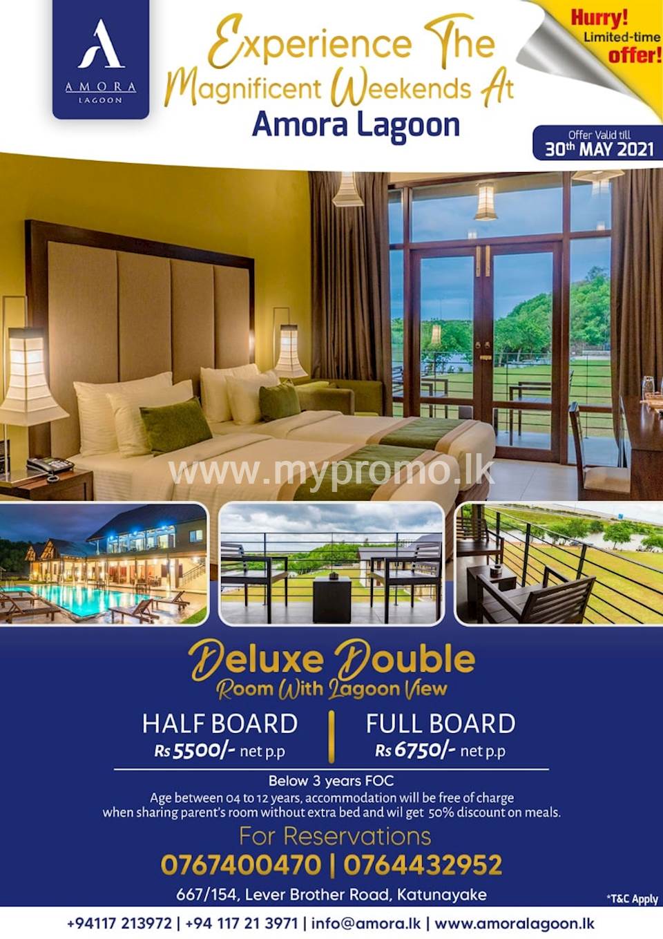 Delux Doble room with lagoon view at Amora Lagoon