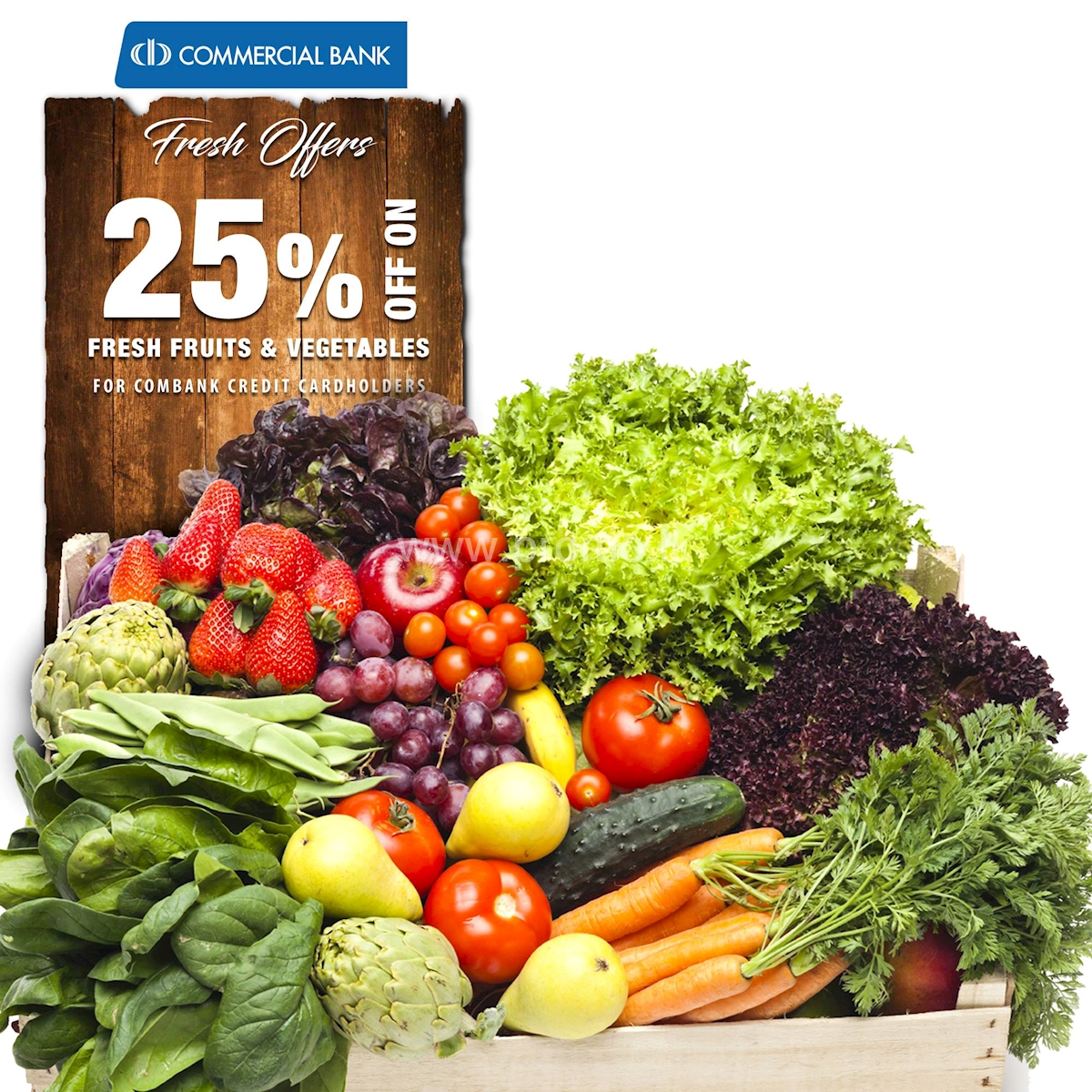 25% Off on Fresh fruits and Vegetables for Combank Cardholders at ...