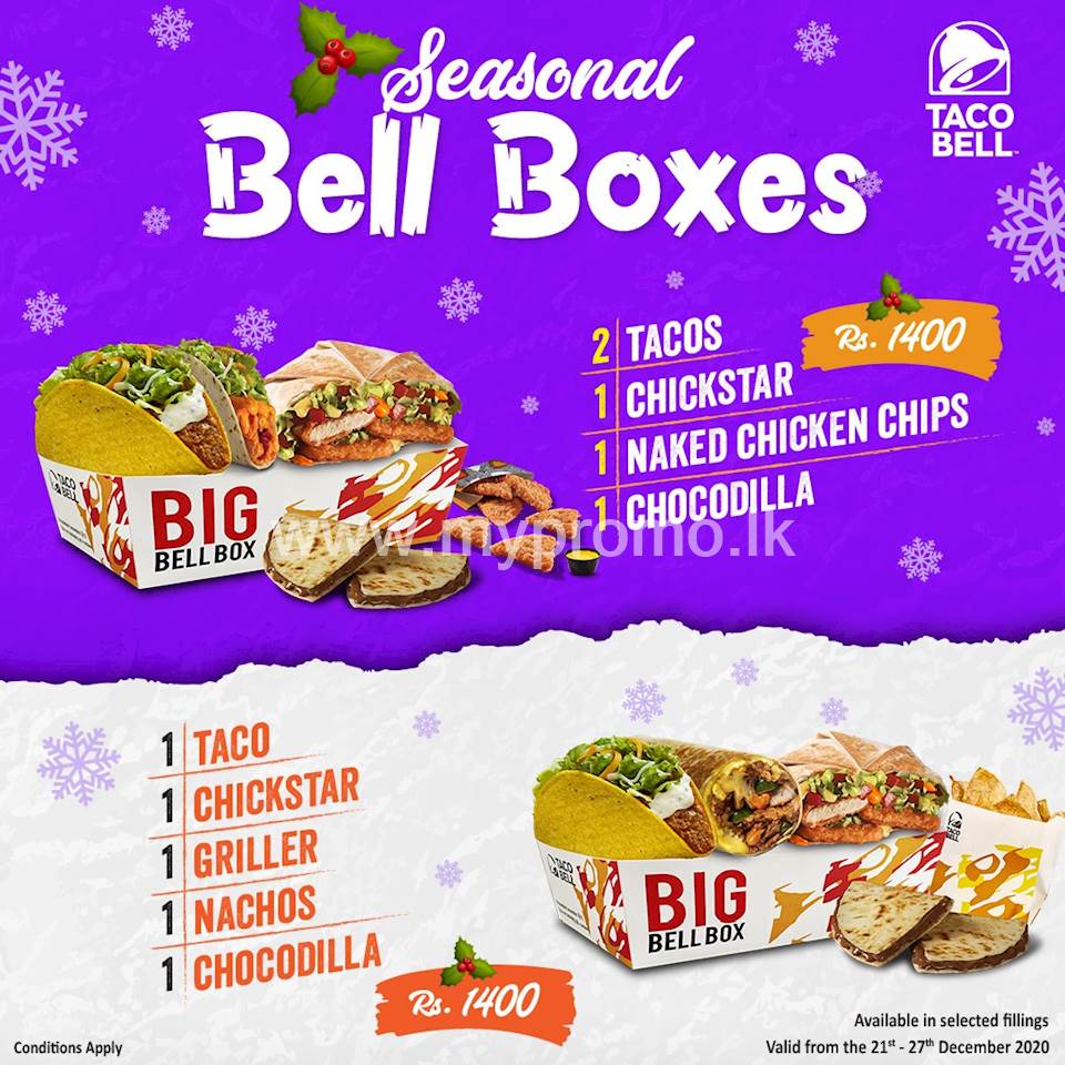 Seasonal Bell Boxes at Taco Bell for Rs1400!