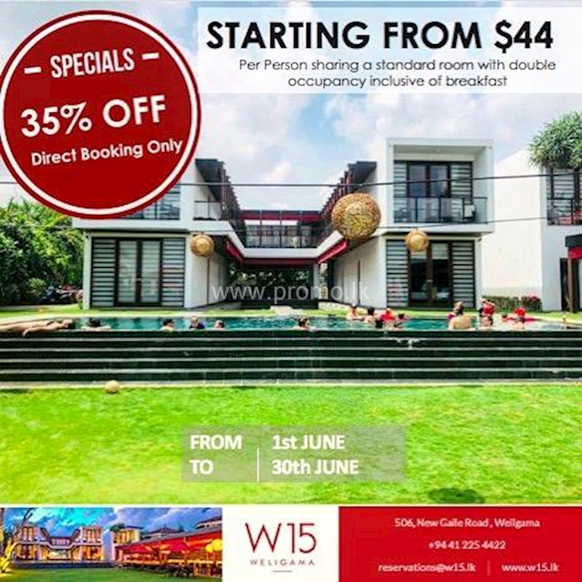 Special 35% Off at W15