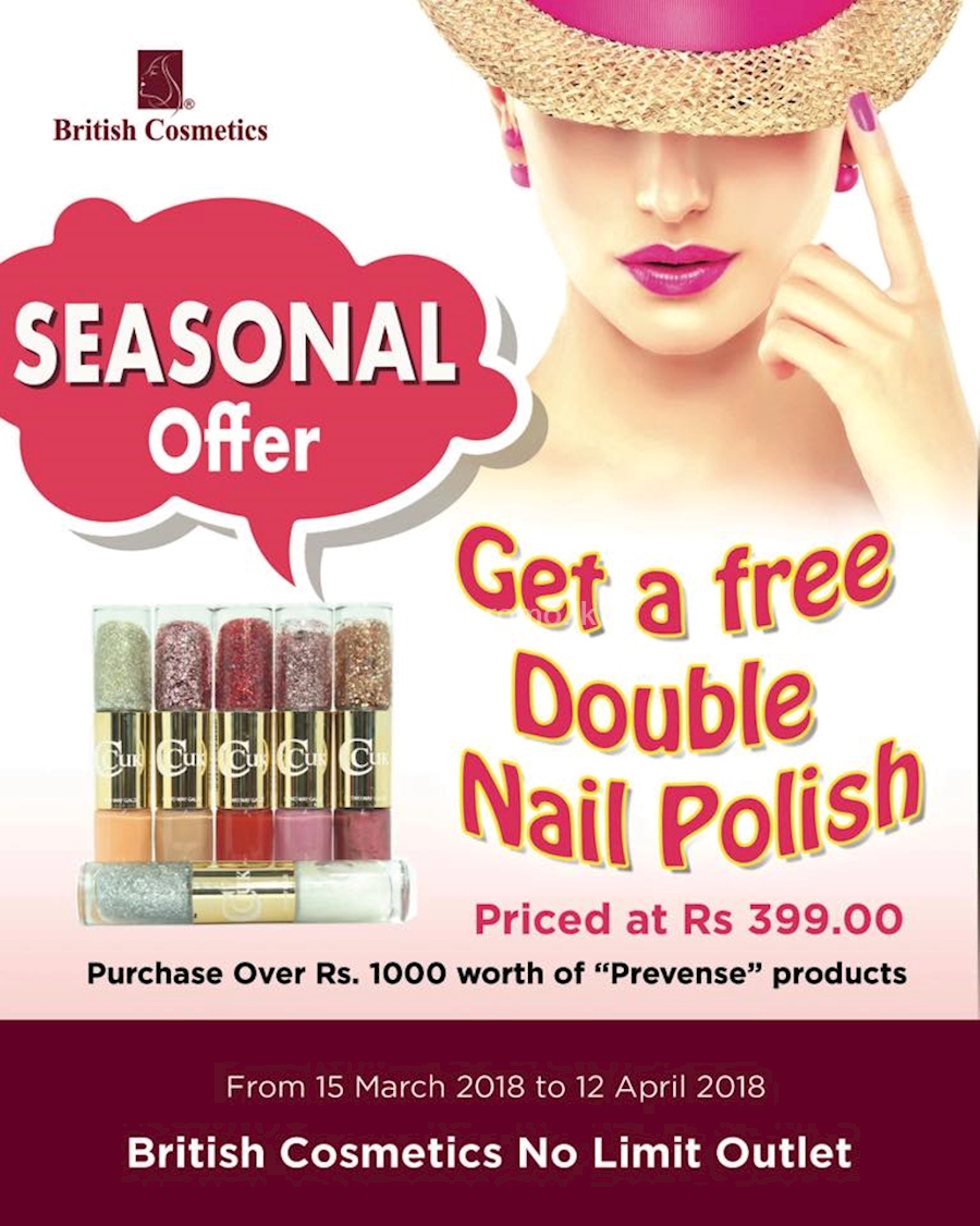 Seasonal Offer at British Cosmetics