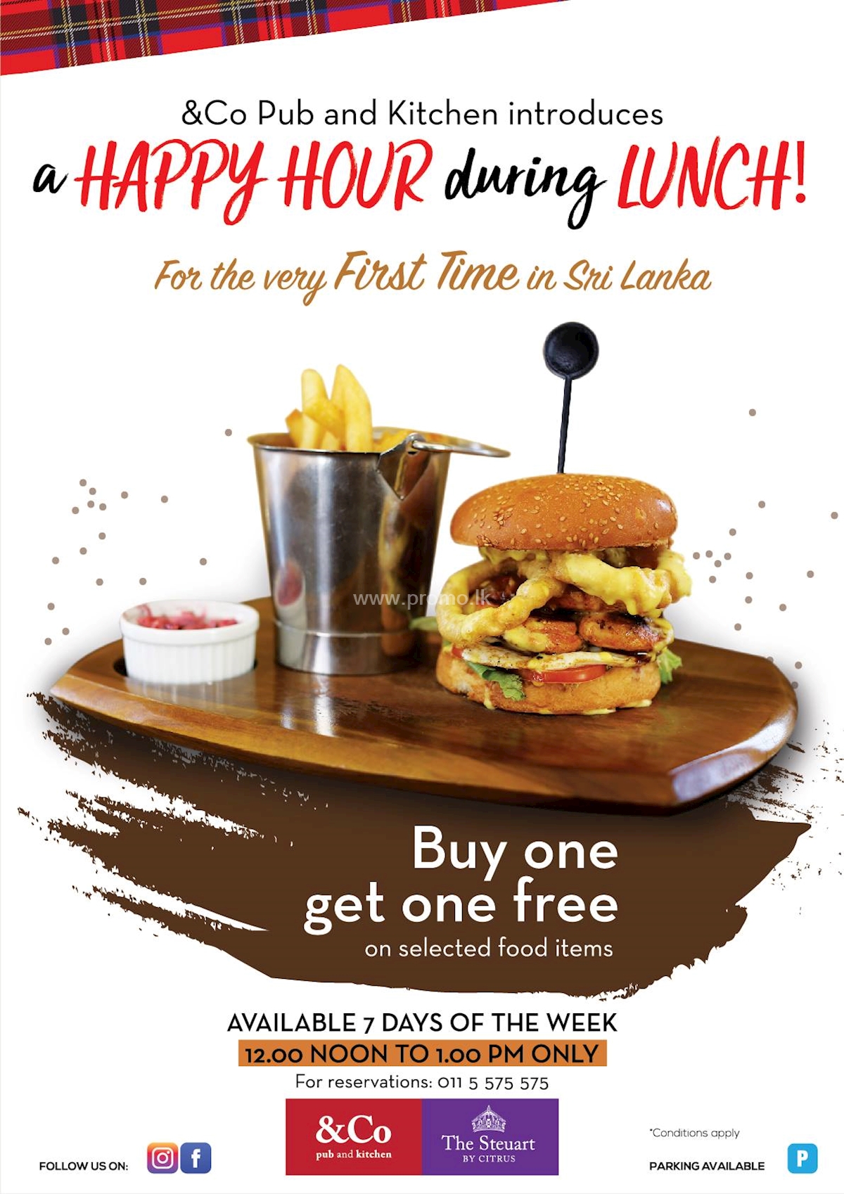 A Happy Hour during Lunch for the very first time only at &Co Pub and ...