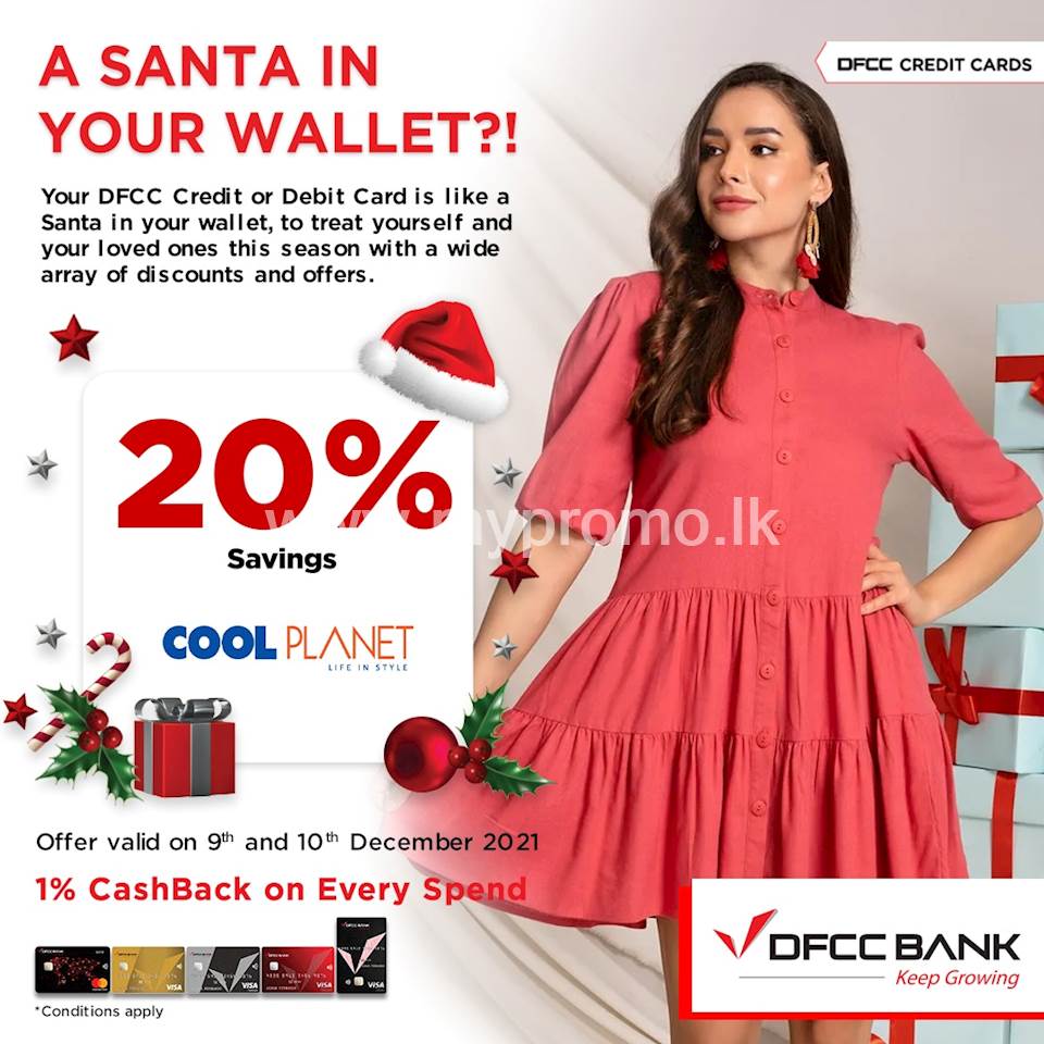 Enjoy 20% savings at Cool Planet with DFCC Credit Card | Cool Planet