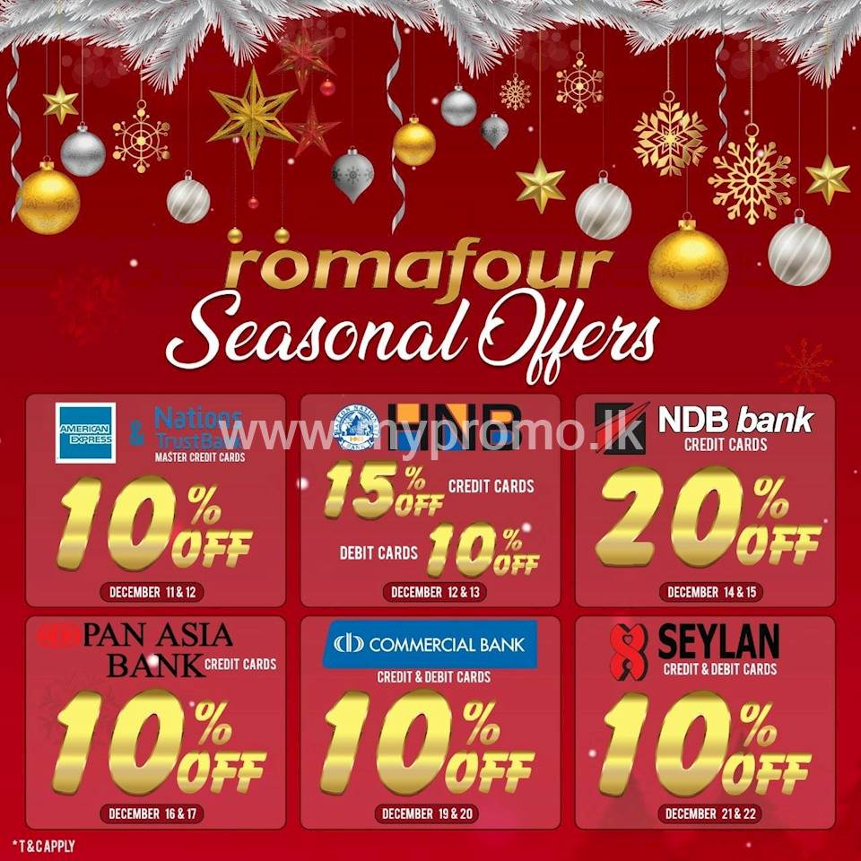 Seasonal Offers for Bank Cards at Romafour