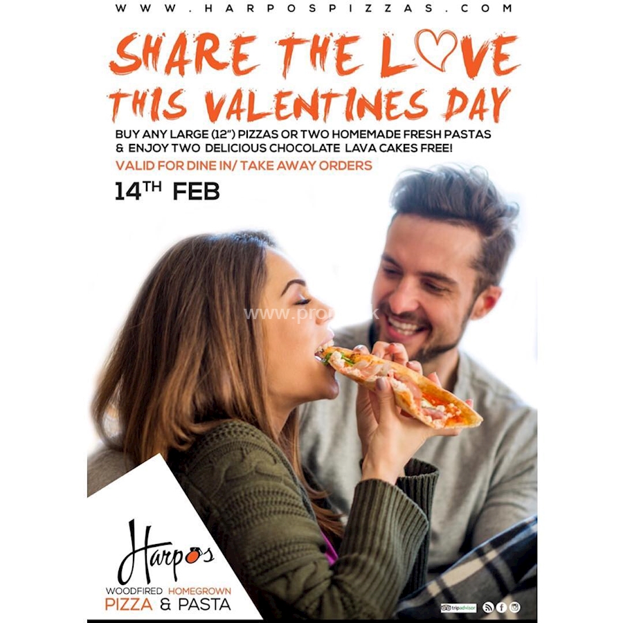 Share The Love This Valentines Day at Harpo's Pizza | Harpo's Pizza