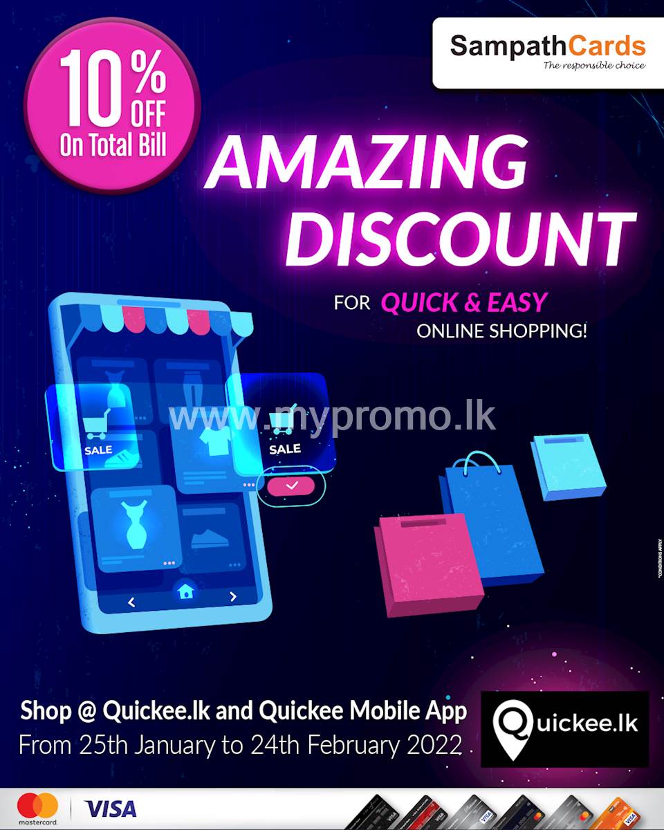 Enjoy 10% discount on total bill at www.quickee.lk & Quickee Mobile App ...