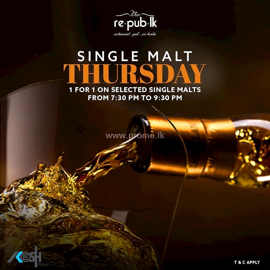 Single Malt Thursday at Re.pub.lk