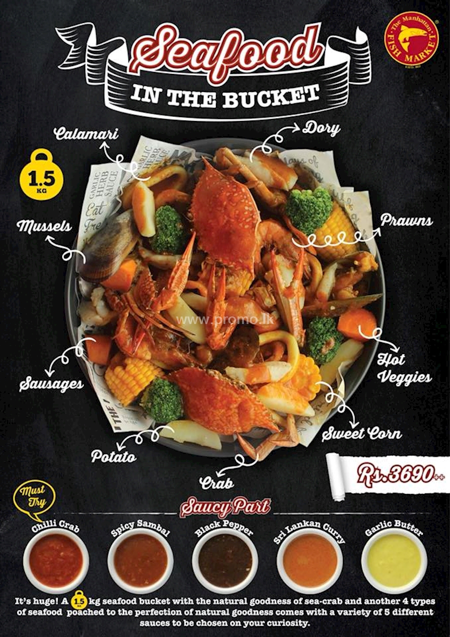 Seafood In The Bucket at Manhattan Fish Market