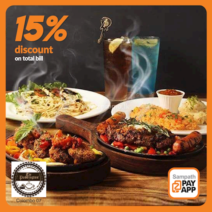 15% Off at The Paddington with Sampath PayApp | The Paddington