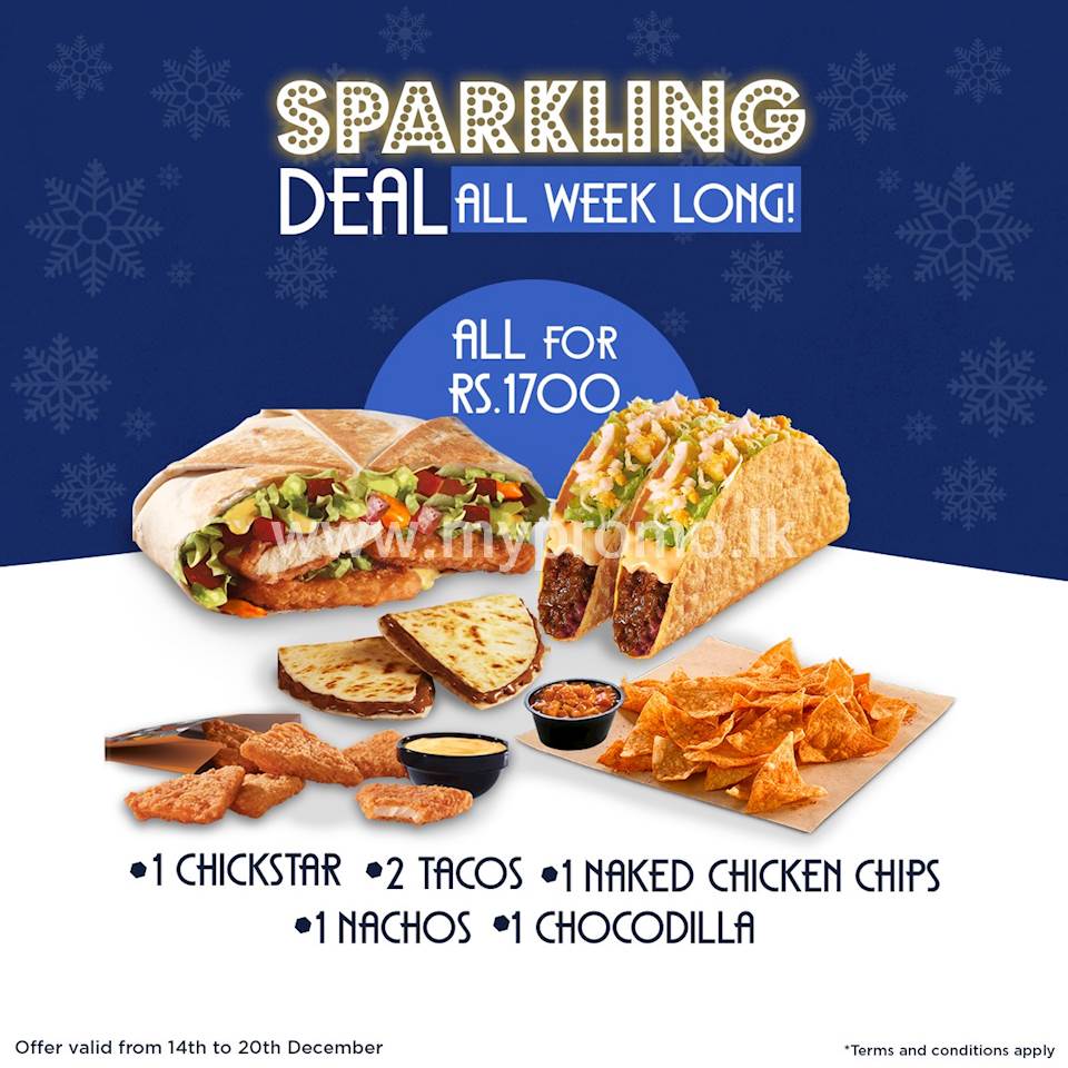 Get 1 ChickStar + 2 Tacos + 1 Portion of Naked Chicken Chips + 1 ...