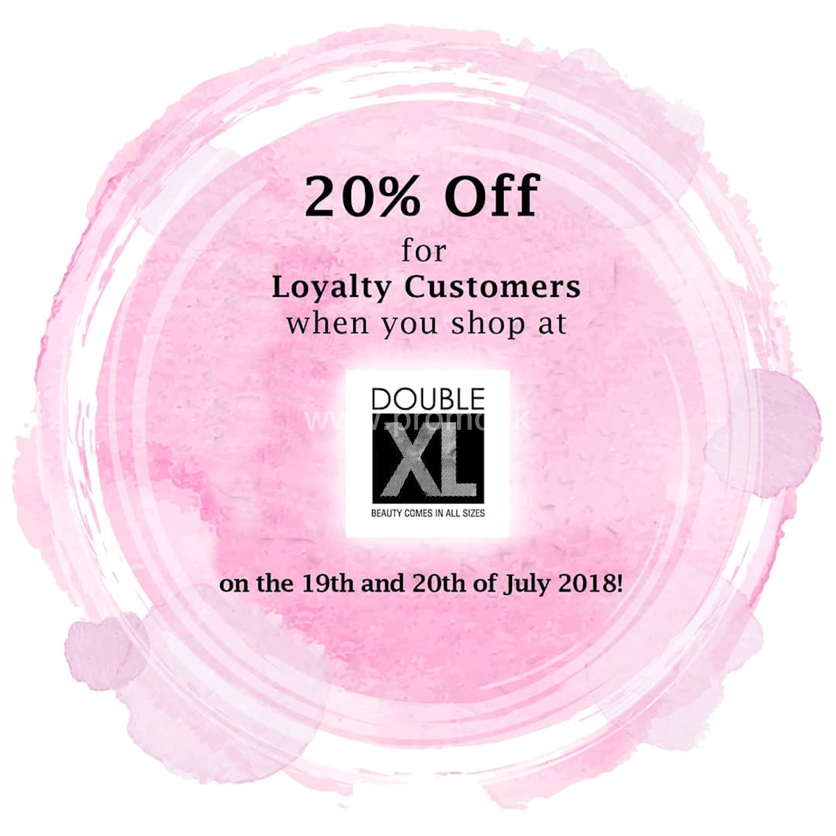 Enjoy 20% Off for Loyalty Customers when you shop at Double XL